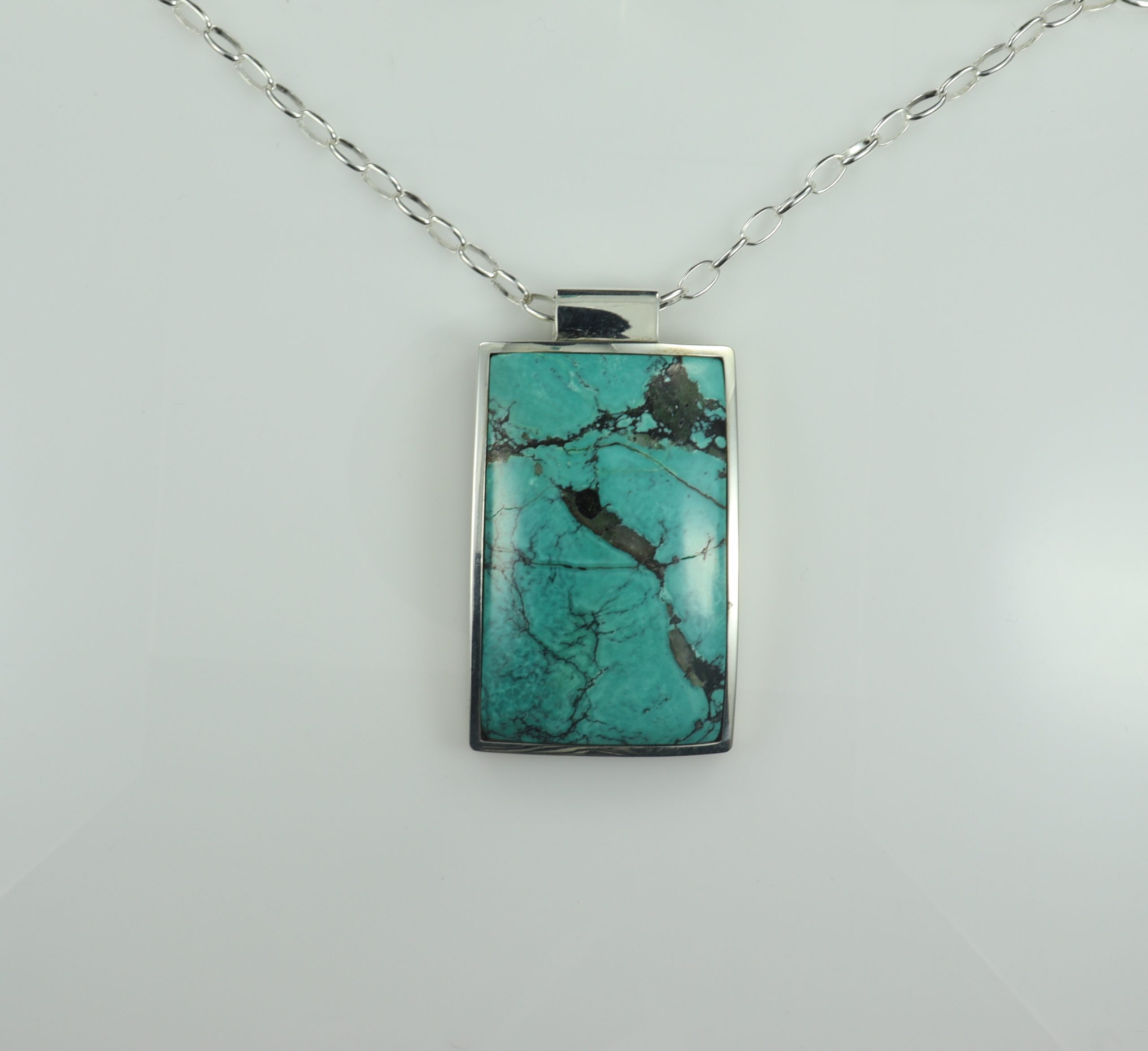 Stg Large Turquoise Pendant – Jewelcraft Website