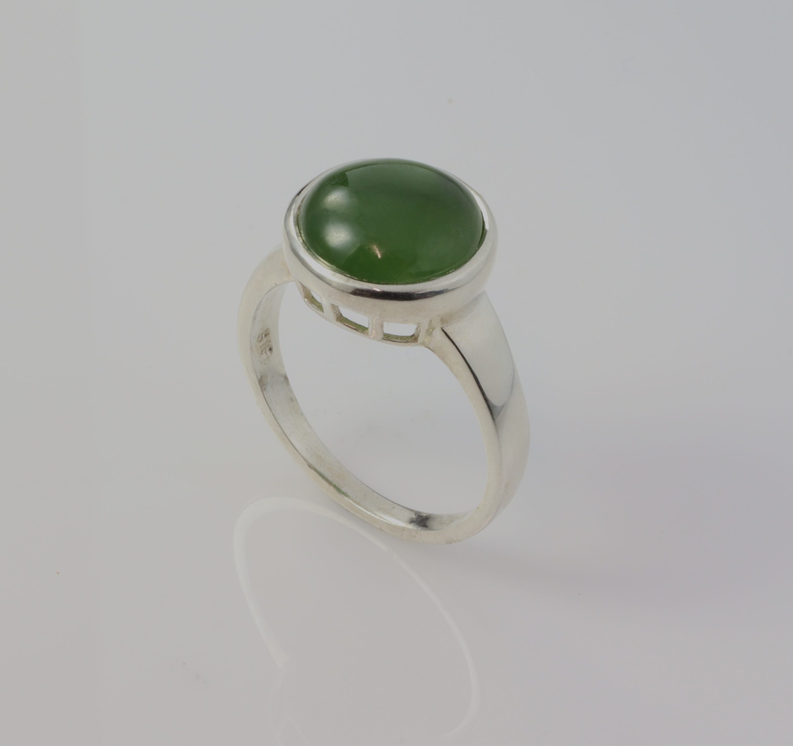Stg/silver Greenstone Dress Ring – Jewelcraft Website