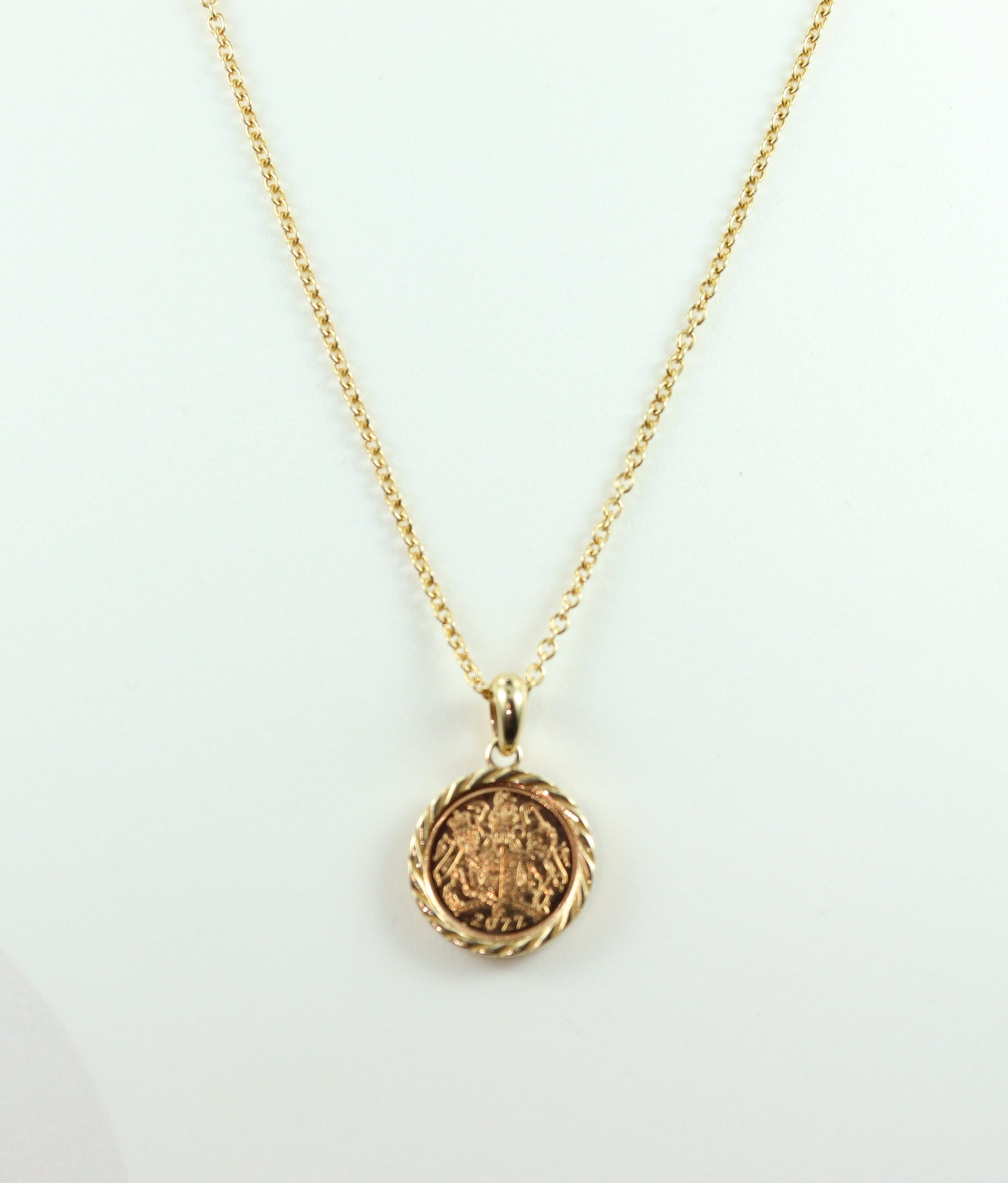 Quarter Sovereign Coin In Diamond Cut Mount – Jewelcraft Website
