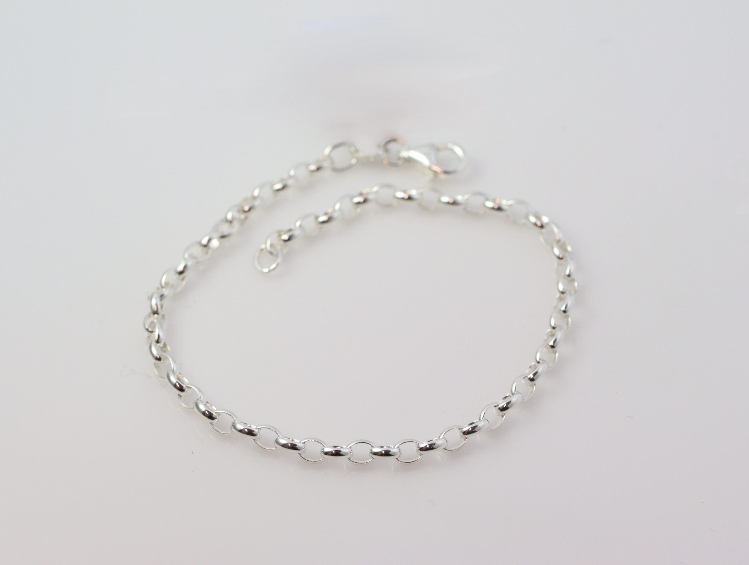 Stg/silver Oval Belcher Bracelet – Jewelcraft Website