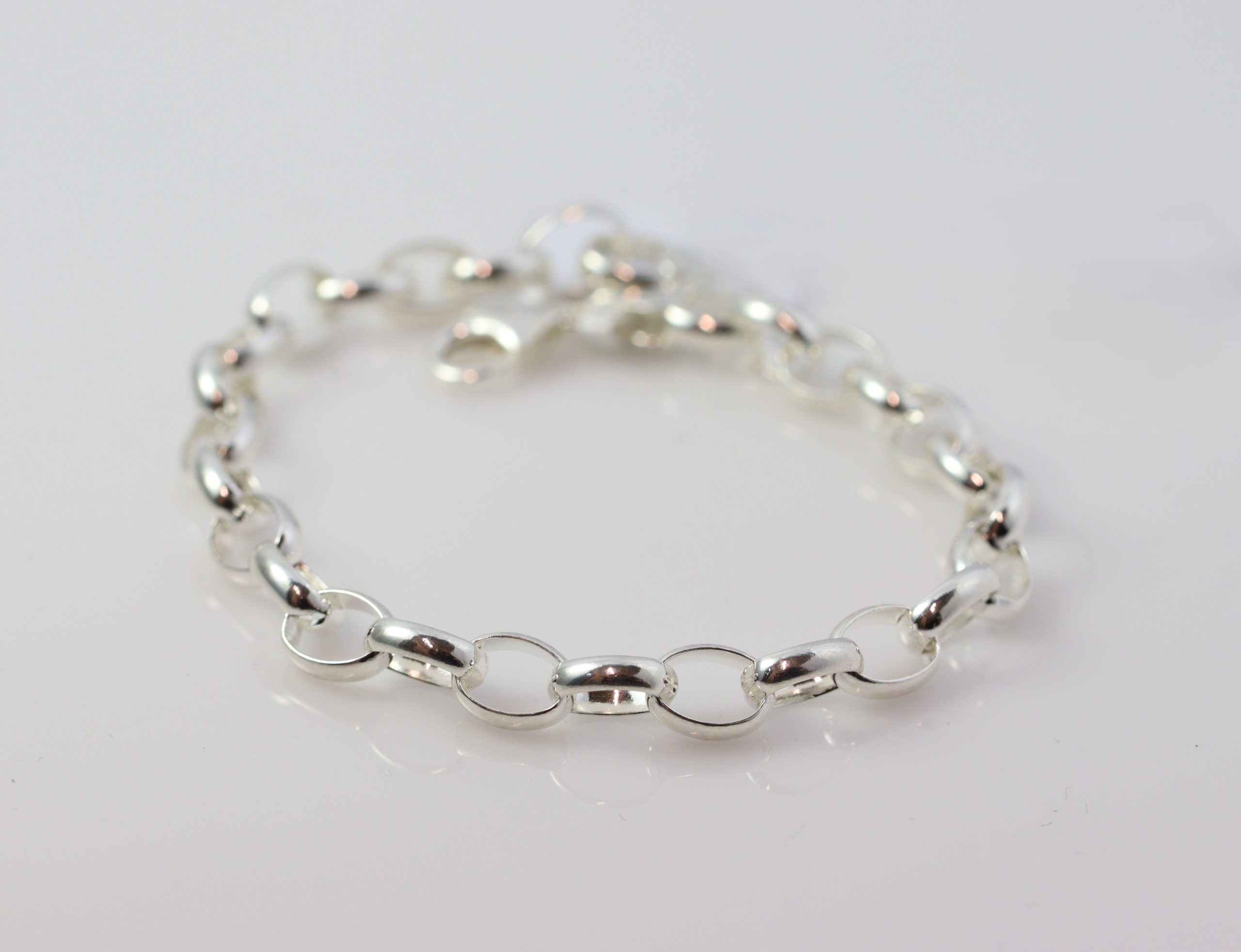 Stg/silver oval belcher bracelet – Jewelcraft Website