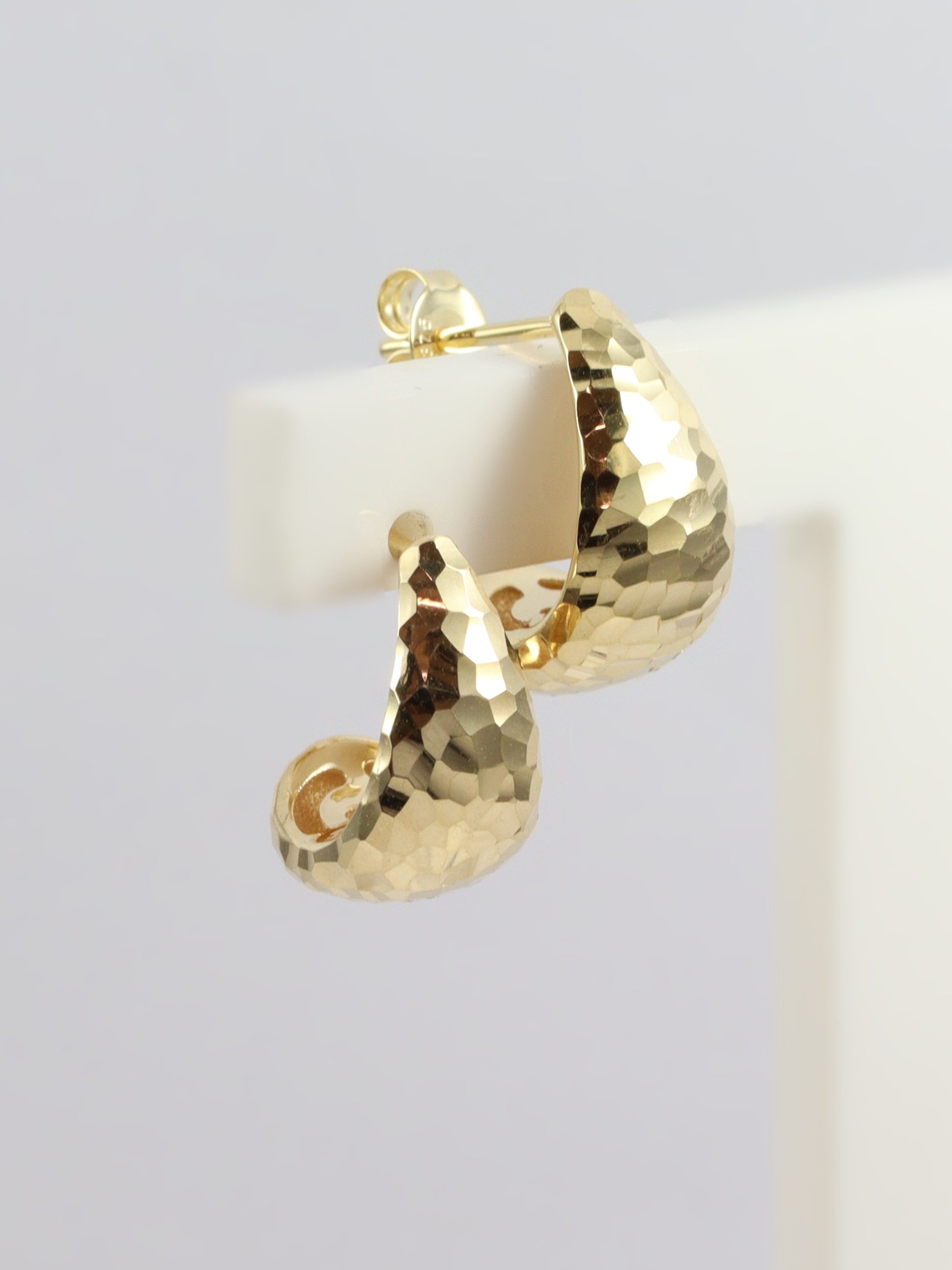 9ct Gold Stud Hoop E/Rings – Jewelcraft Website
