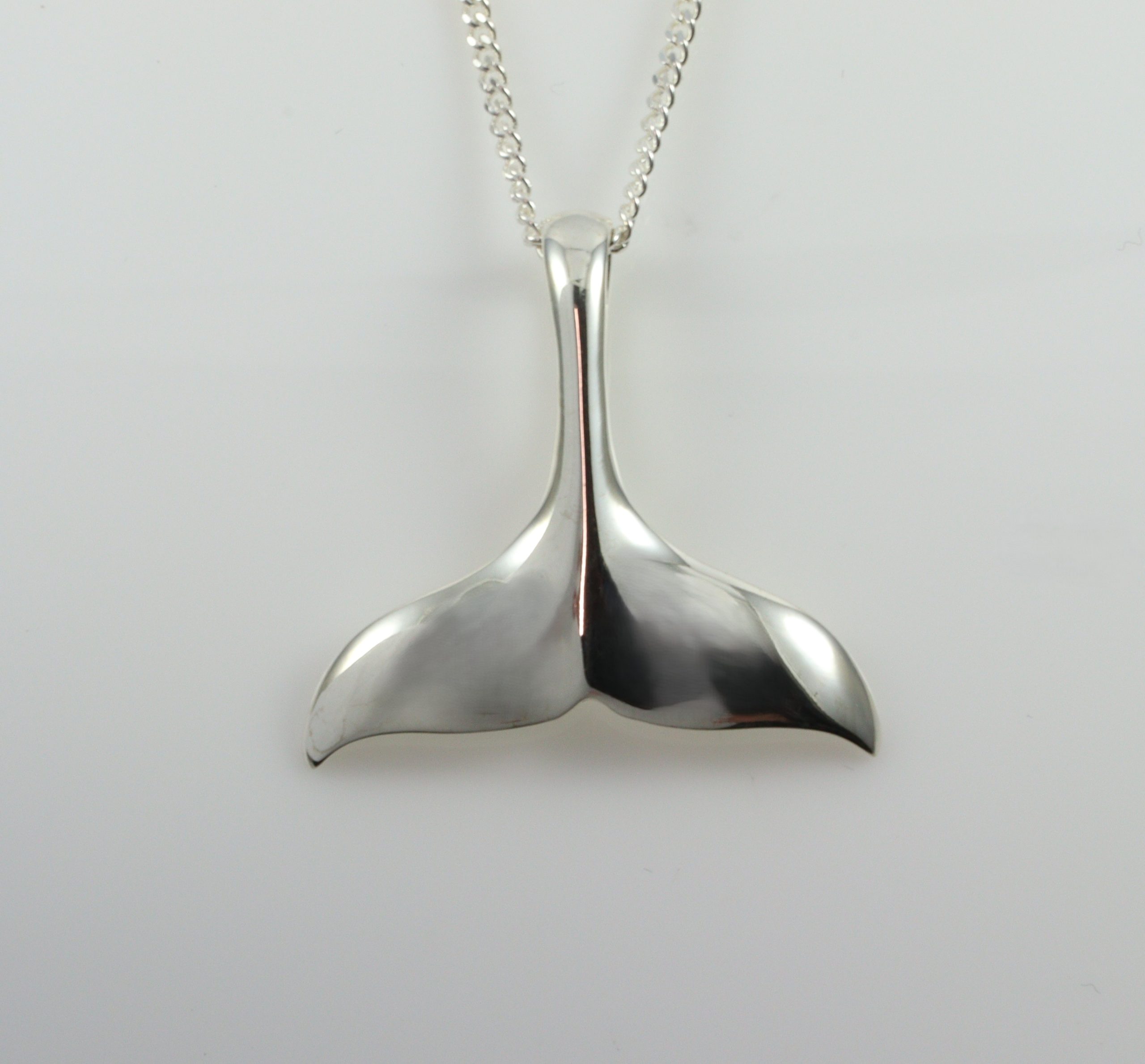 Stg/silver Whale Tail Pendant – Jewelcraft Website