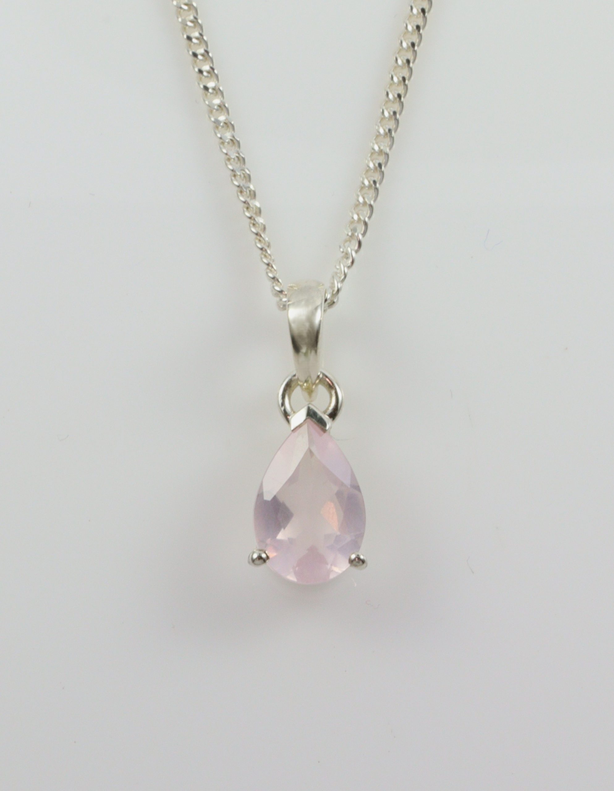Stg/silver Rose Quartz Pendant – Jewelcraft Website