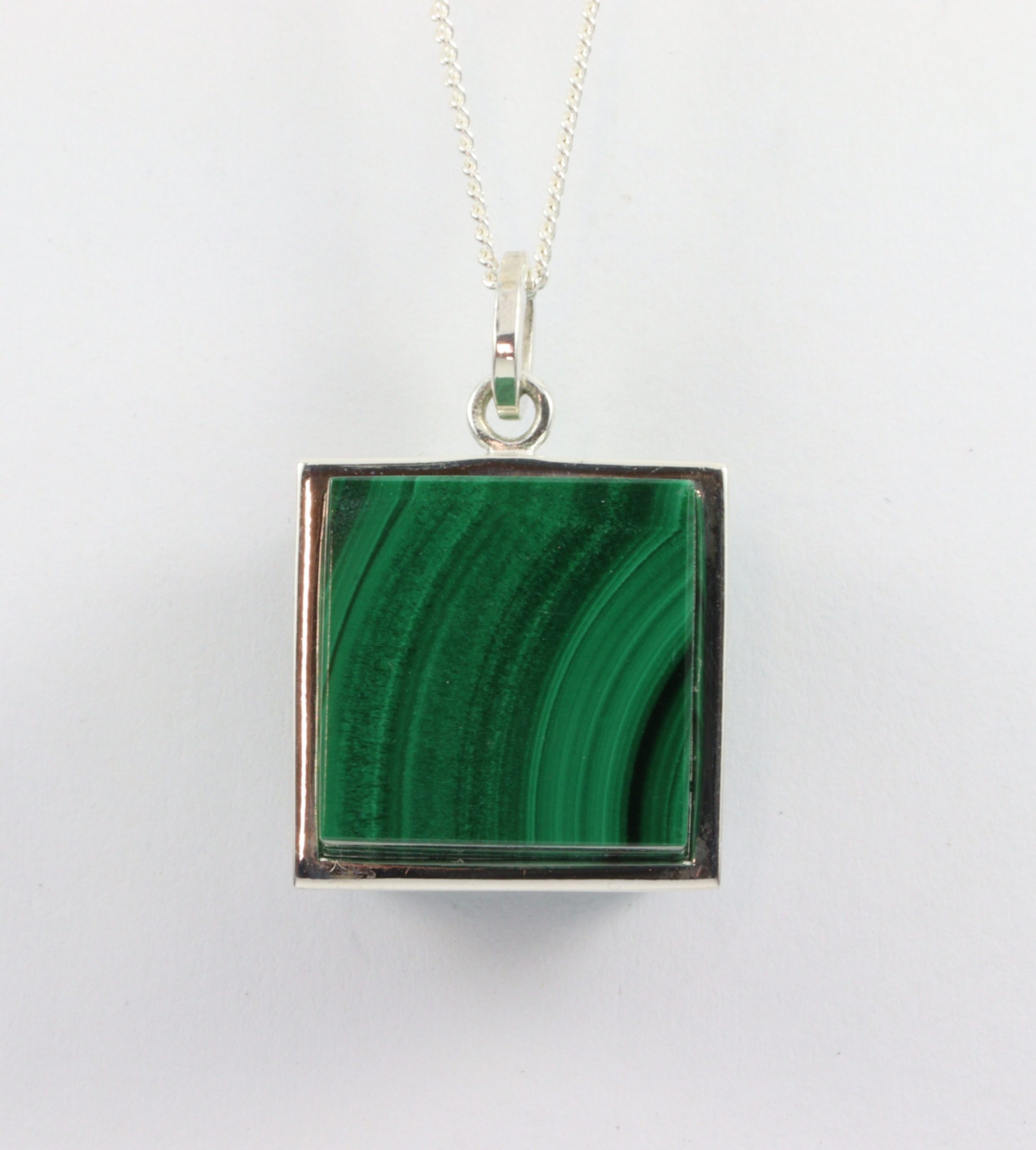 Stg/silver Malachite Necklace – Jewelcraft Website